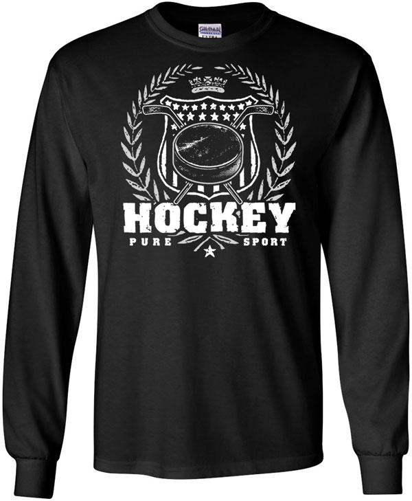 Long Sleeve Hockey T-Shirt: Hockey Laurel Long Sleeve Hockey T-Shirt: Hockey Laurel